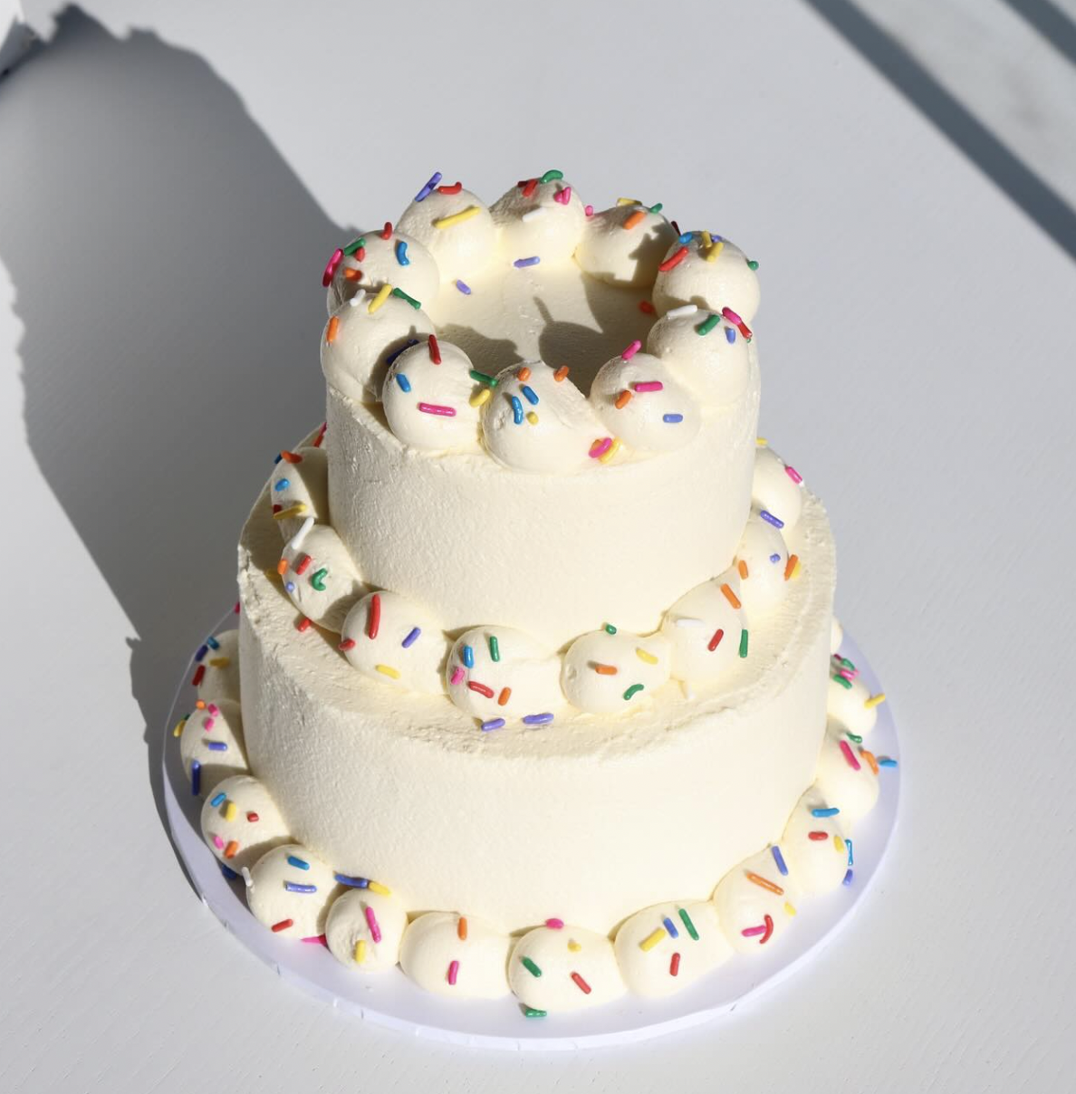 Vanilla Sprinkle Cake – Flour Baby Bakery